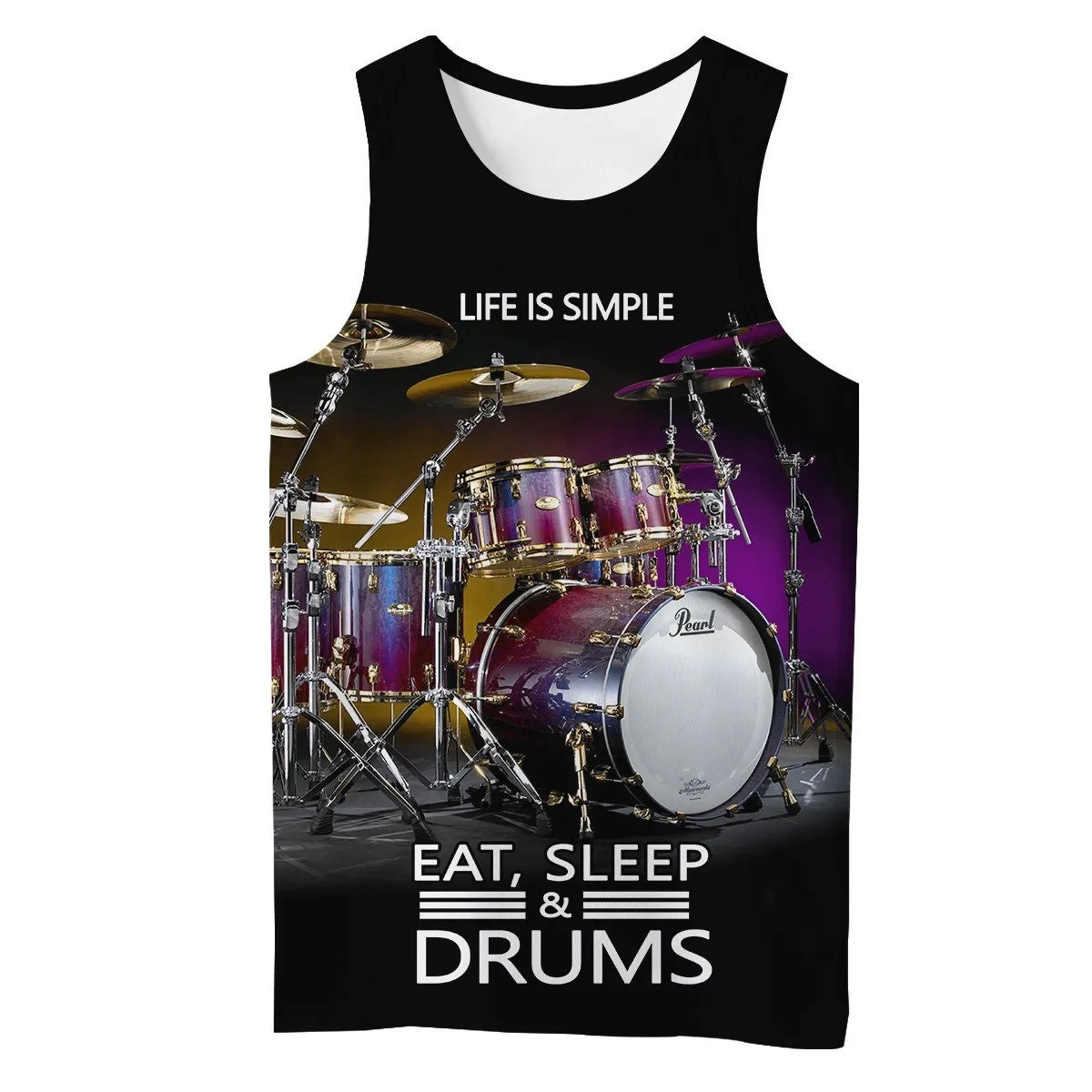 Drums 3D All Over Printed Clothes, Drums Music Hoodie Shirt sold by ...