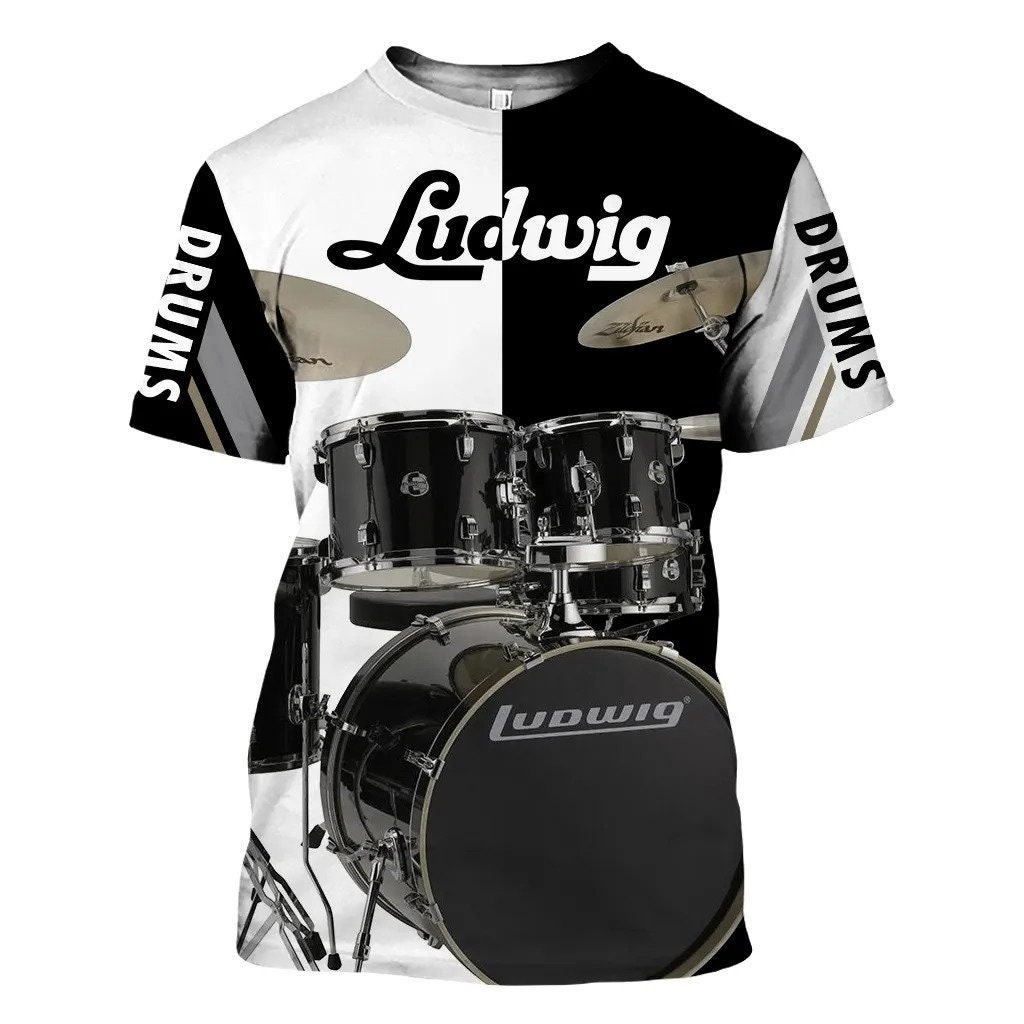 Drums 3D All Over Printed Clothes, Ludwig Drums Hoodie Shirt sold by ...