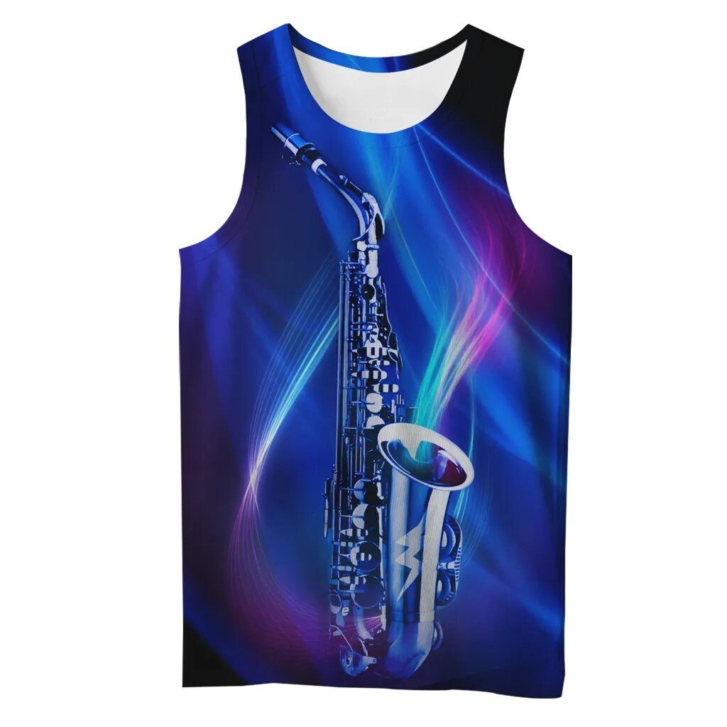 Jazz Saxophone 3D All Over Printed Clothes, Music Hoodie Shirt sold by ...