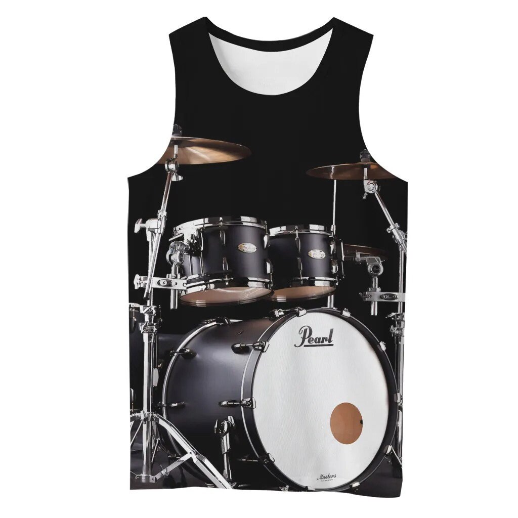 Drums Black 3D All Over Printed Clothes, Hoodie Shirt Pearl sold by ...