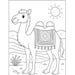 Detailed Camel Coloring Page • Desert Landscape Illustration for Kids ...