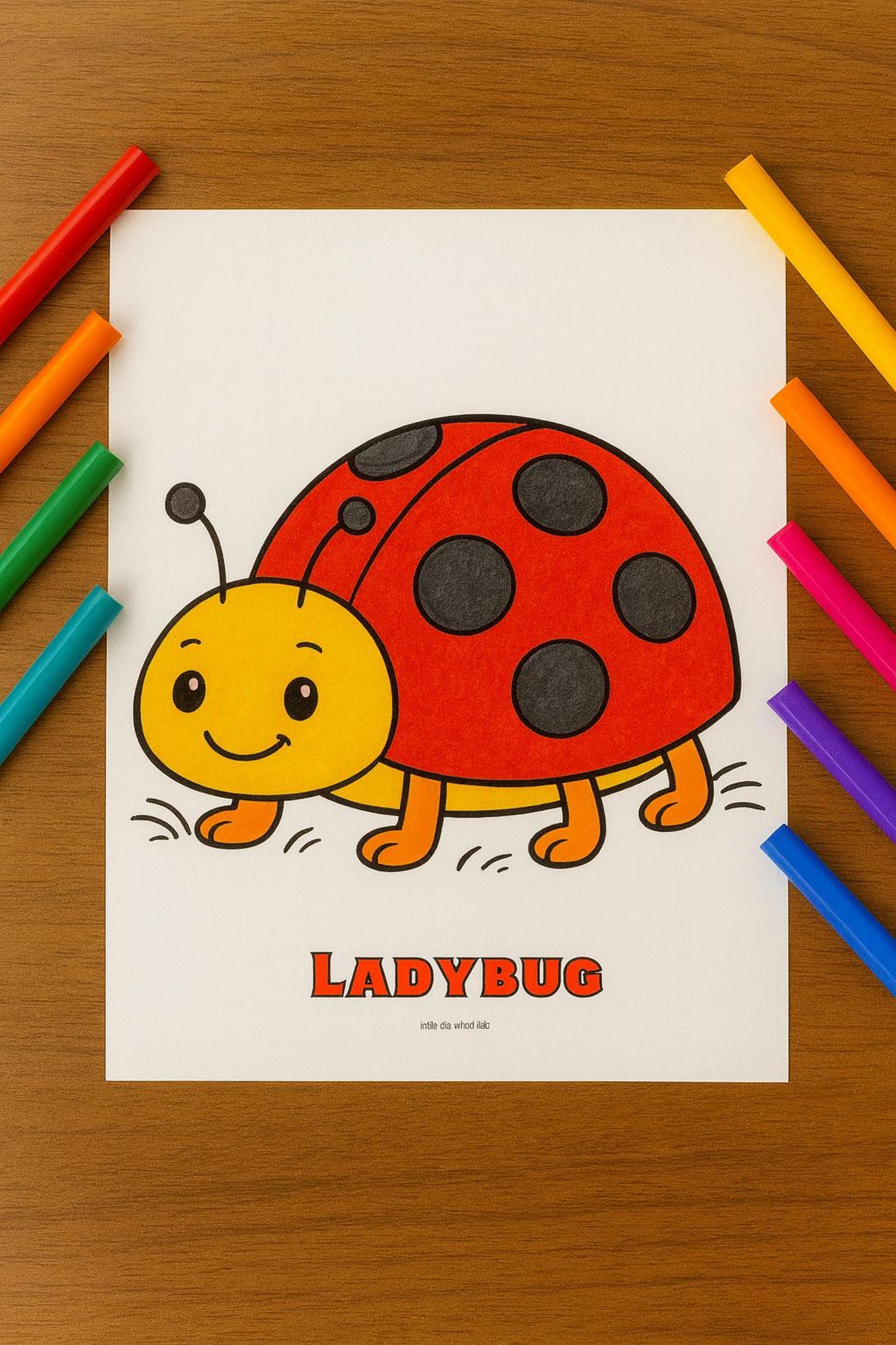 Ladybug Coloring Page • Kids Printable Coloring Sheet • Preschool ...