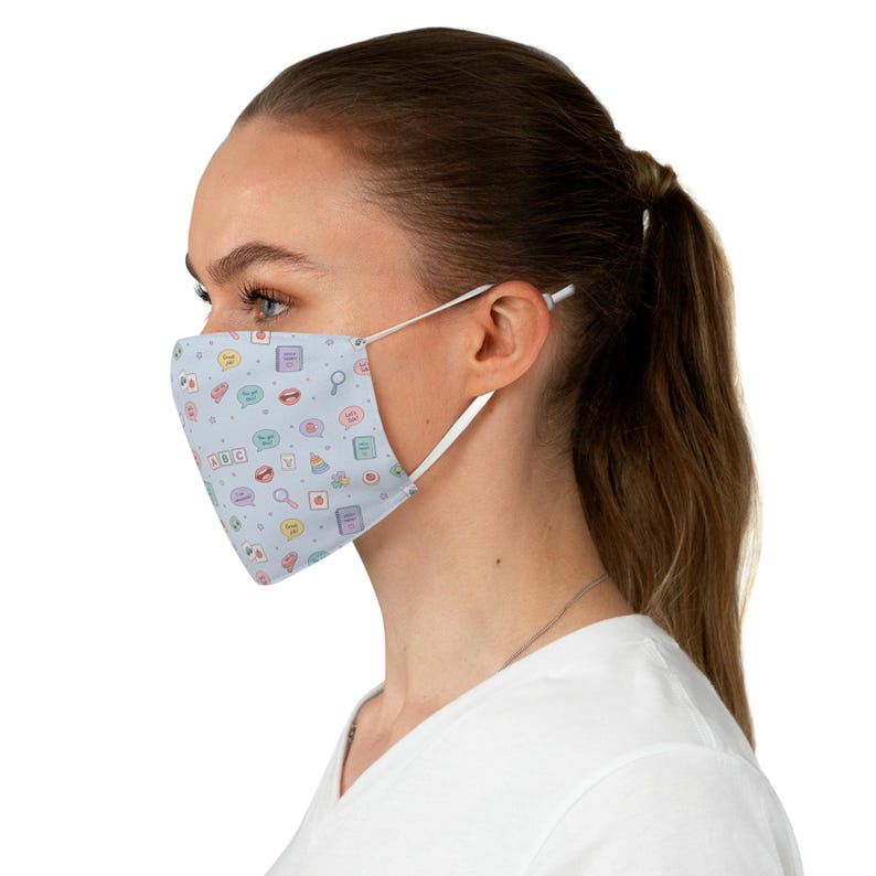 Speech Therapy Pattern Fabric Face Mask - Etsy UK