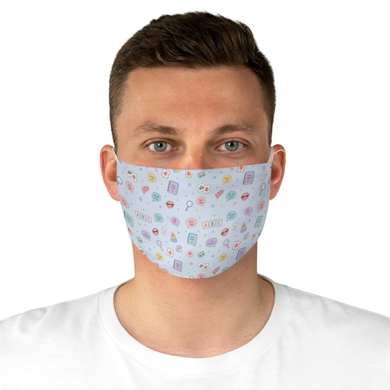 Speech Therapy Pattern Fabric Face Mask - Etsy UK