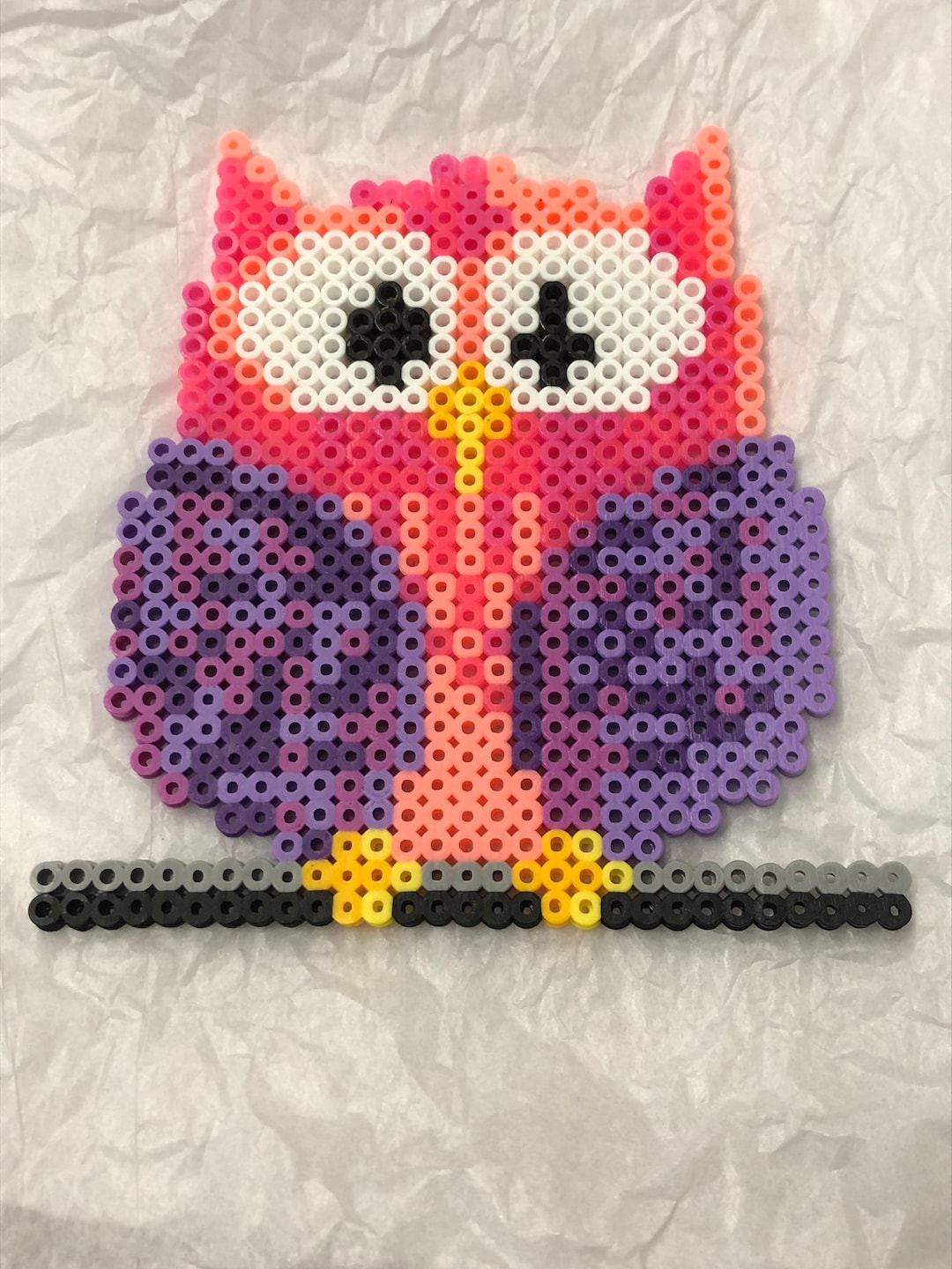 6x6 Base Perler Bead Animals Toucan, Lioness, Owl, Fox, Dog, & Gorilla ...