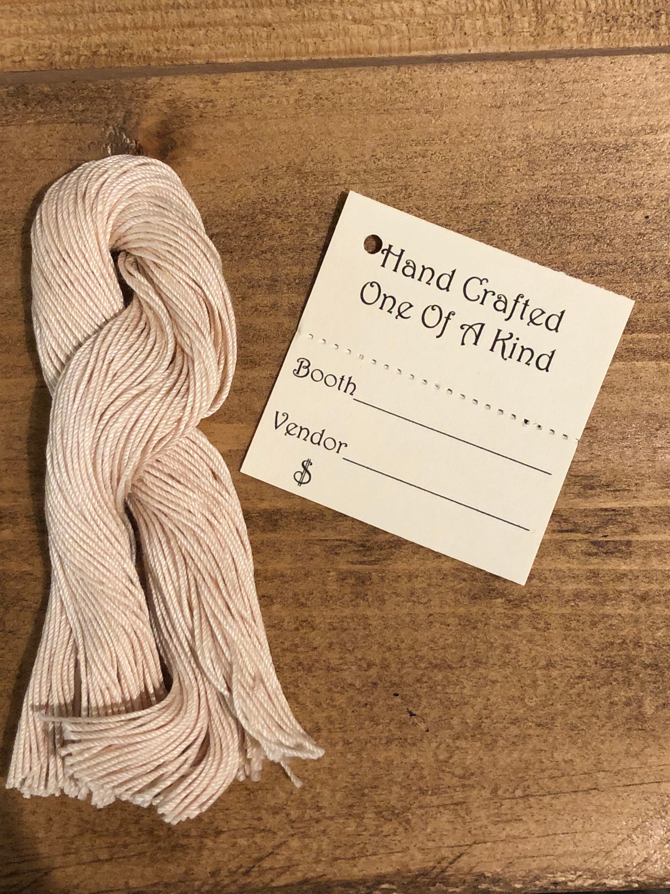 50 Perforated Price Tags 2x2 110 Lb Cream Card Stock With 100% Cotton ...