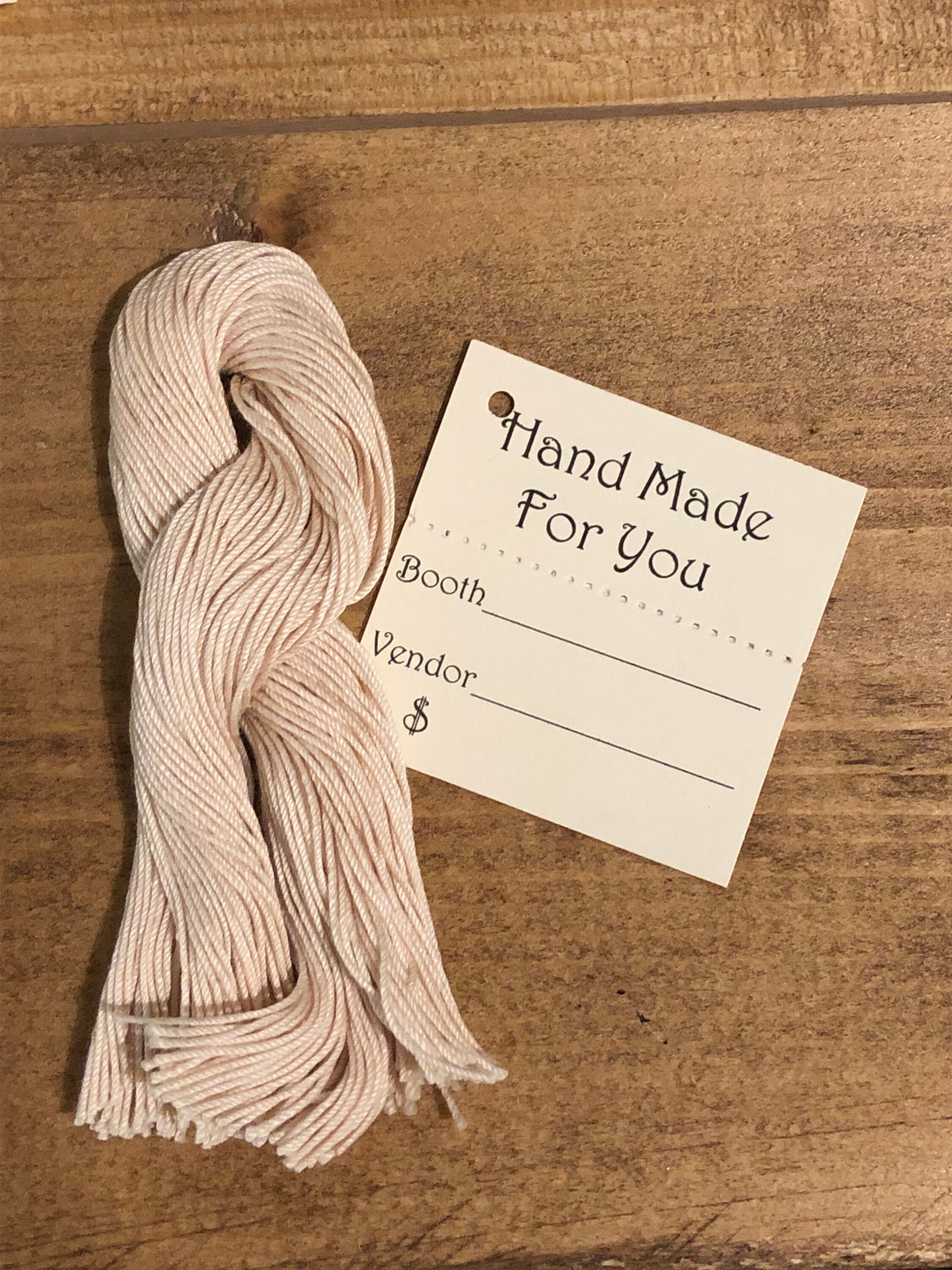 50 Perforated Price Tags 2x2 110 Lb Cream Card Stock With 100% Cotton ...