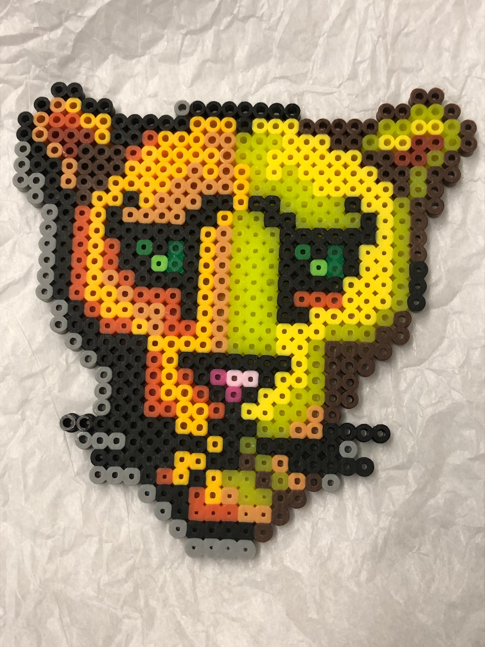 6x6 Base Perler Bead Animals Toucan, Lioness, Owl, Fox, Dog, & Gorilla ...