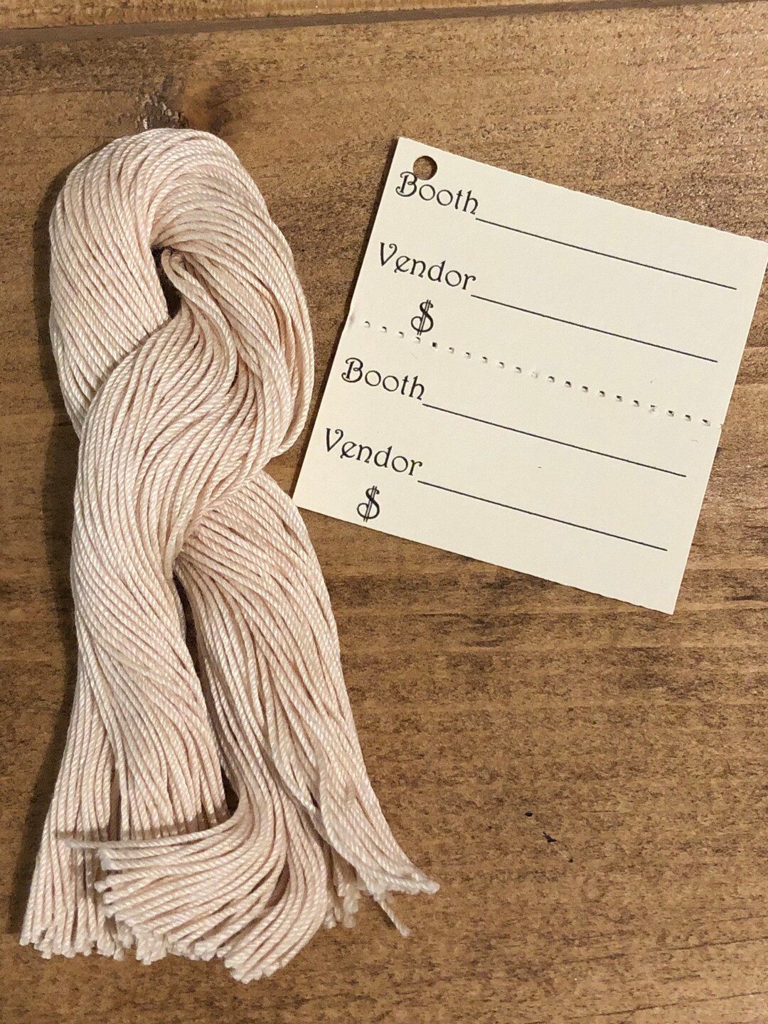 50 Perforated Price Tags 2x2 110 Lb Cream Card Stock With 100% Cotton ...