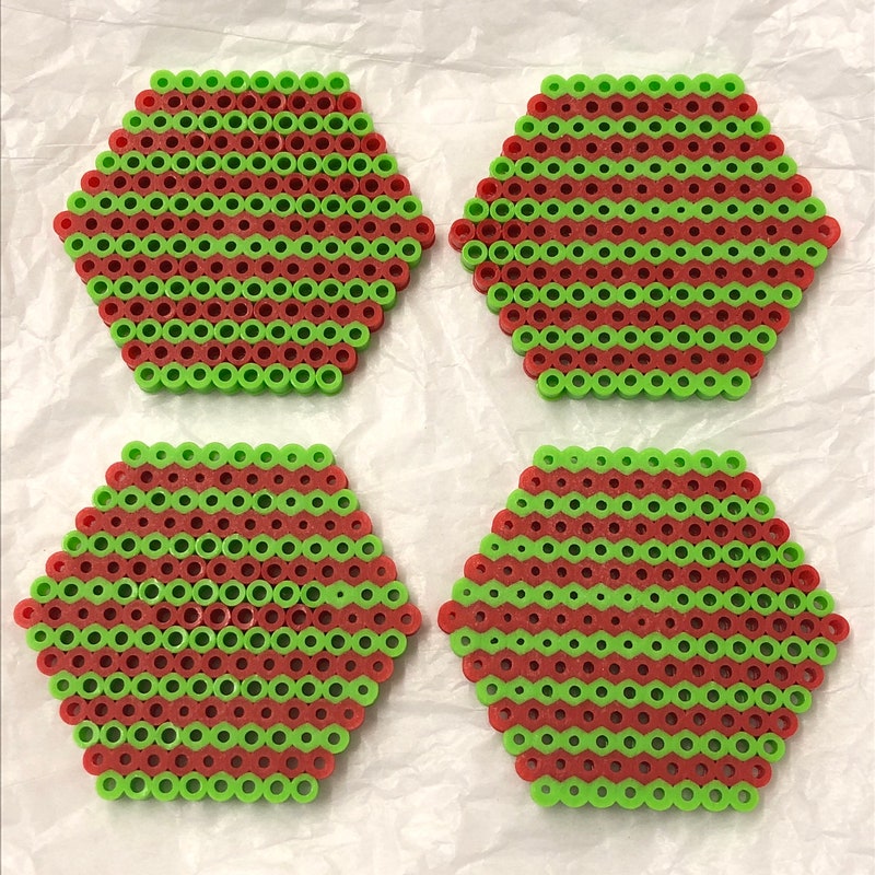 Perler Bead Coaster - Etsy