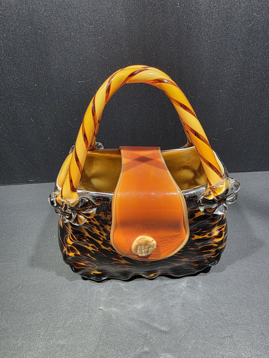 Murano Glass Cheetah Twist Purse - Etsy
