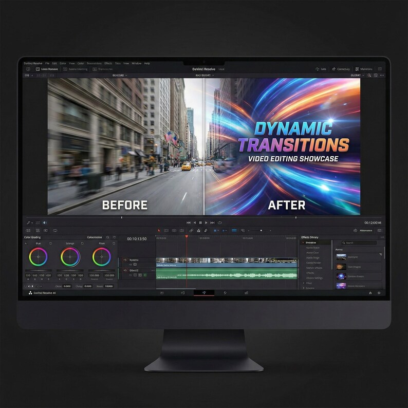 10,000+ Davinci Resolve Assets Bundle | Transitions, Titles, Luts ...