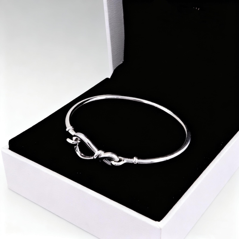 Silver Bow Cuff Bangle - Etsy UK