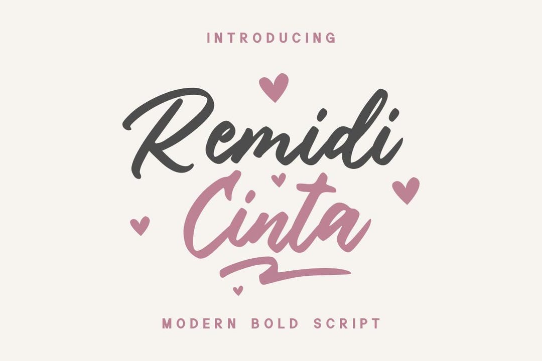 Bold Script Font, Modern Handwritten Style (OTF/TTF Digital Download - Etsy