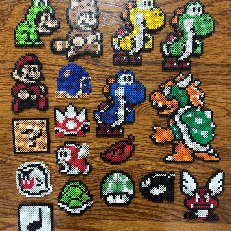 Mario Perler Beads - Etsy