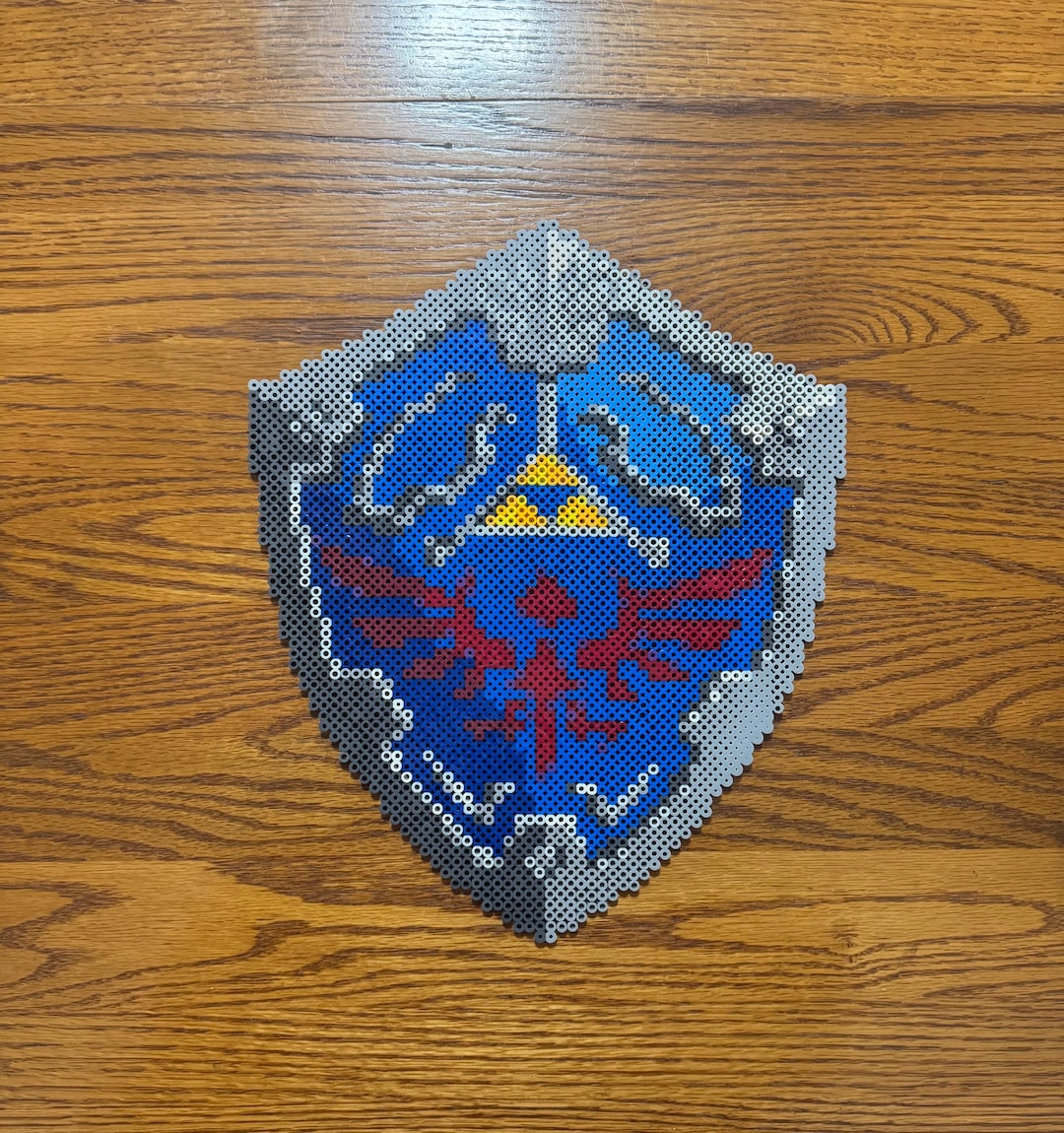 Hylian Shield Perler Bead Art | the Legend of Zelda | Zelda Pixel Gamer ...