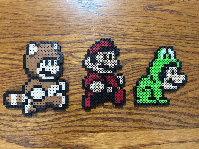 Super Mario Perler Bead Pixel Art | Video Game Decor | 8-bit Retro ...
