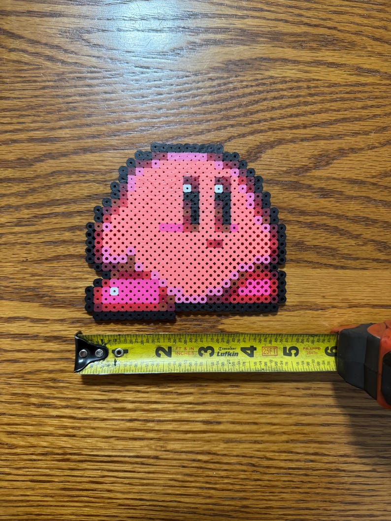 Kirby Perler Bead Pixel Art | Kirby Perler Bead Sprite | 8-bit Pixel ...