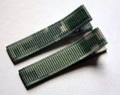 Items similar to Set of 2 Partially Lined Hair Clips- Army Camo Digital ...