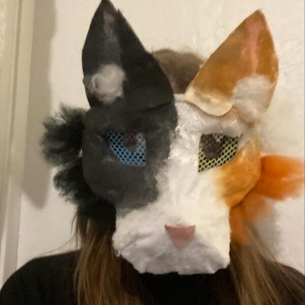 Calico Cat Therian Mask - Etsy
