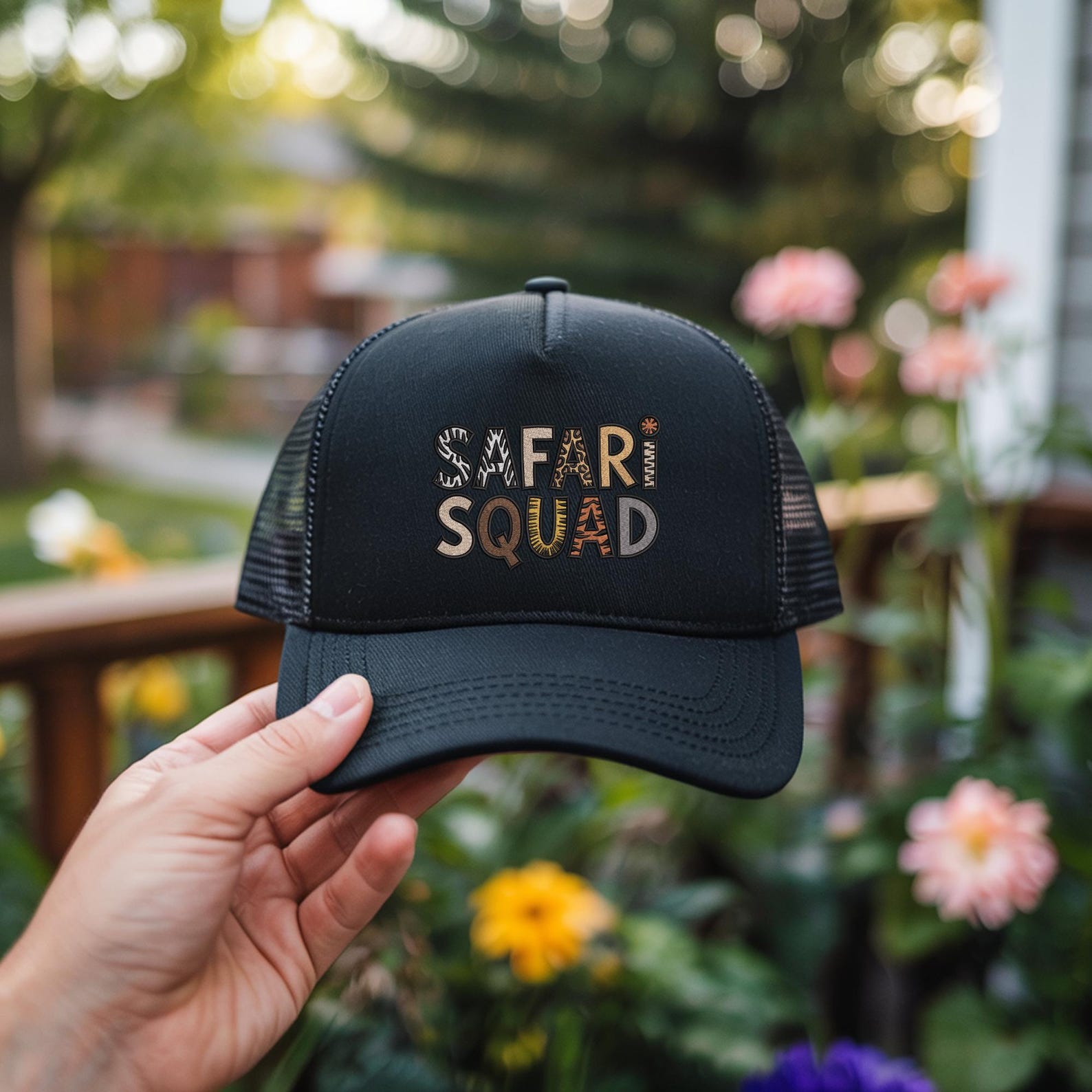 Safari Squad Embroidery Design, Jungle Animal Print Letters, Kids ...