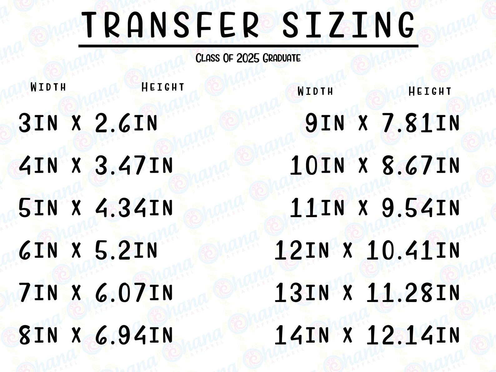 Class of 2025 Graduate DTF Transfer - Bold and Elegant Design - Iron on ...