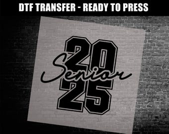 Class of 2025 DTF Transfer - Vintage Teal Senior Design - Iron on DIY ...