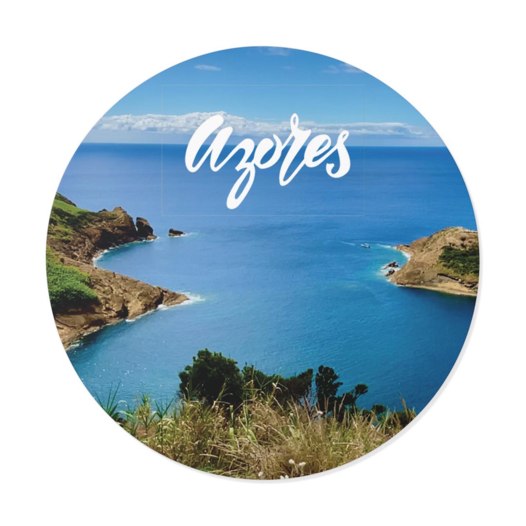 Azores, Monte De Guia, Faial, Round Vinyl Stickers, Nature Stickers ...