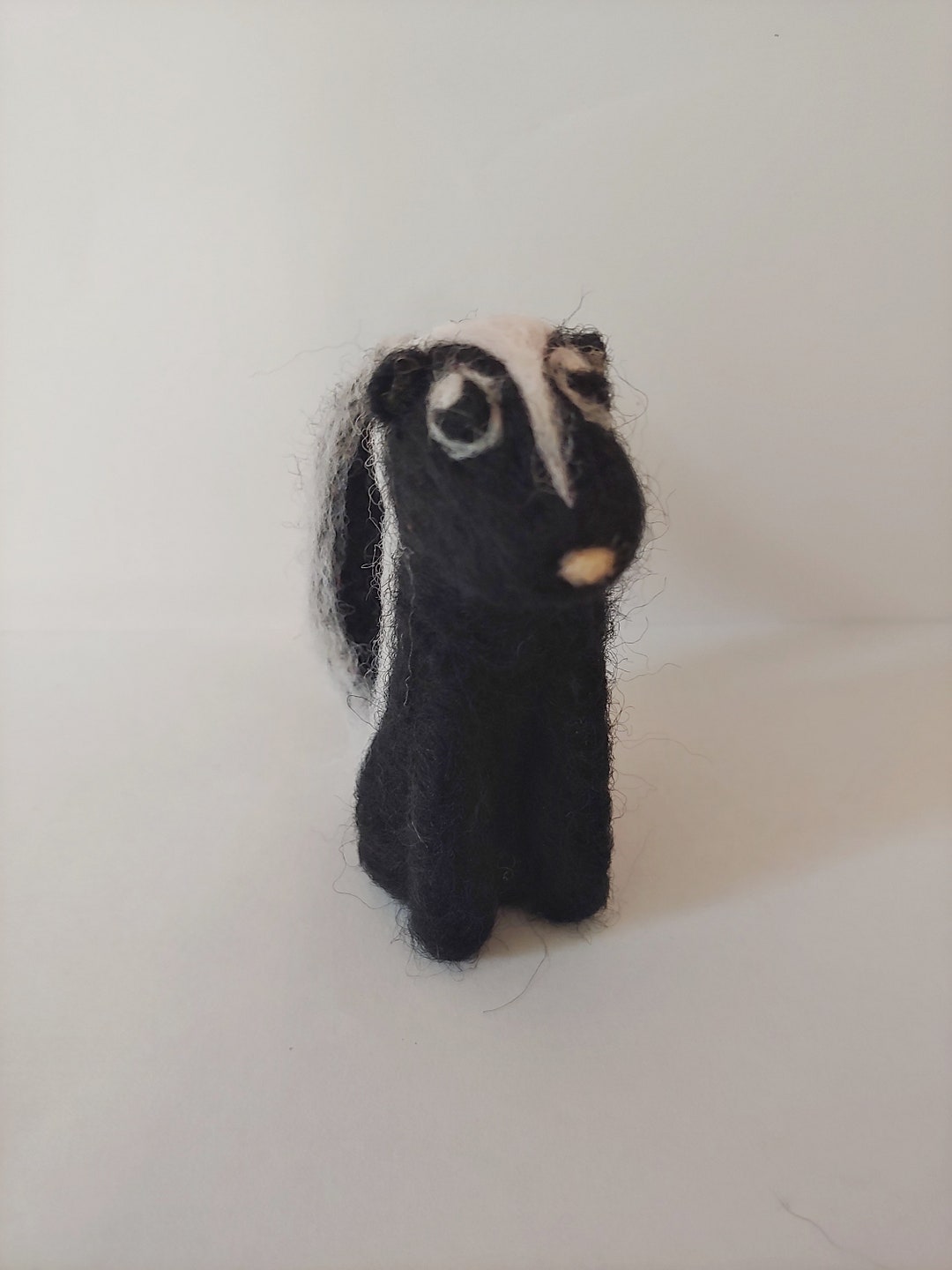 Miniature Skunk Needle Felted Sculpture - Etsy