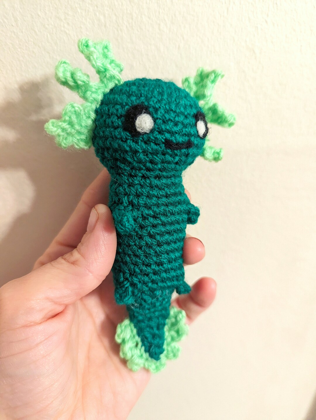 Small Emerald Green Axolotl Doll - Etsy