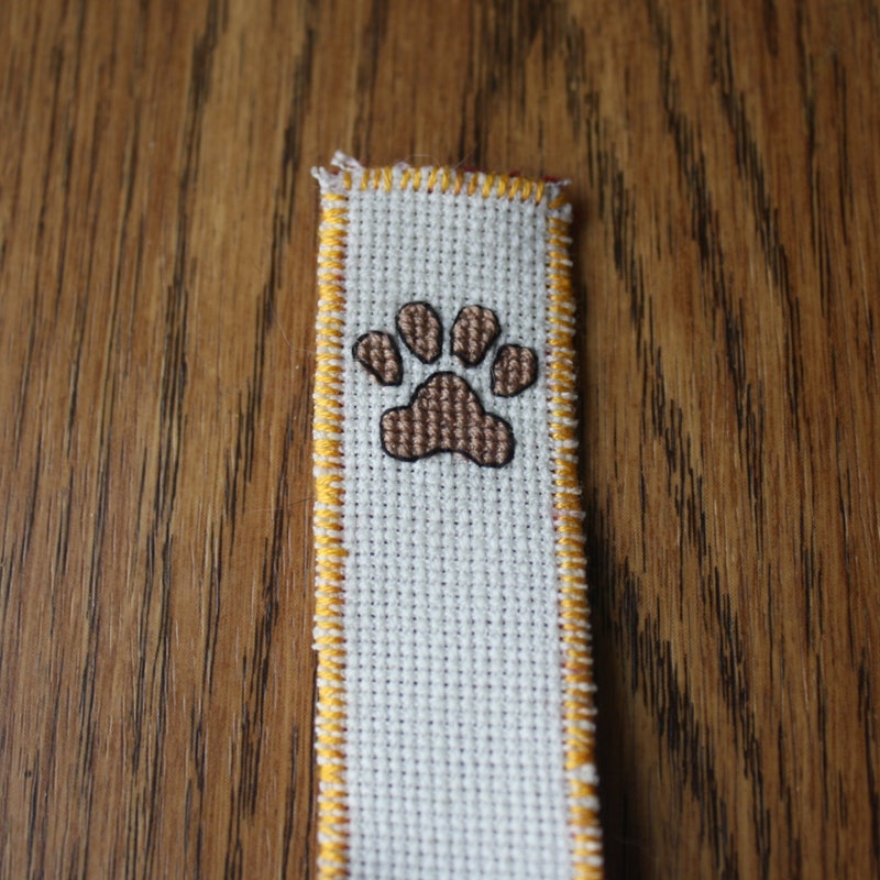 Paw Print Bookmark - Etsy