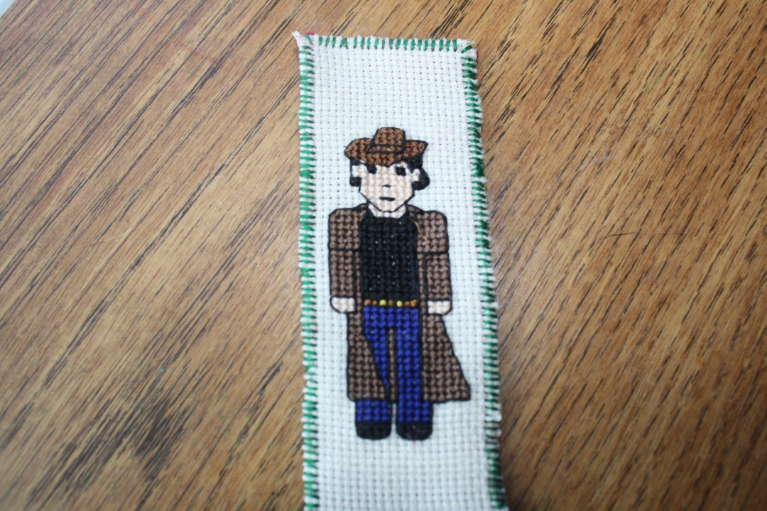 Detective / Western Bookmark Cross Stitch - Etsy