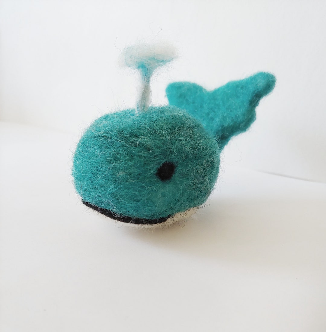 Miniature Whale Needle Felted Sculpture - Etsy