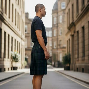 Men's Clan Sutherland Tartan Kilt for Men: Scottish Highland ...