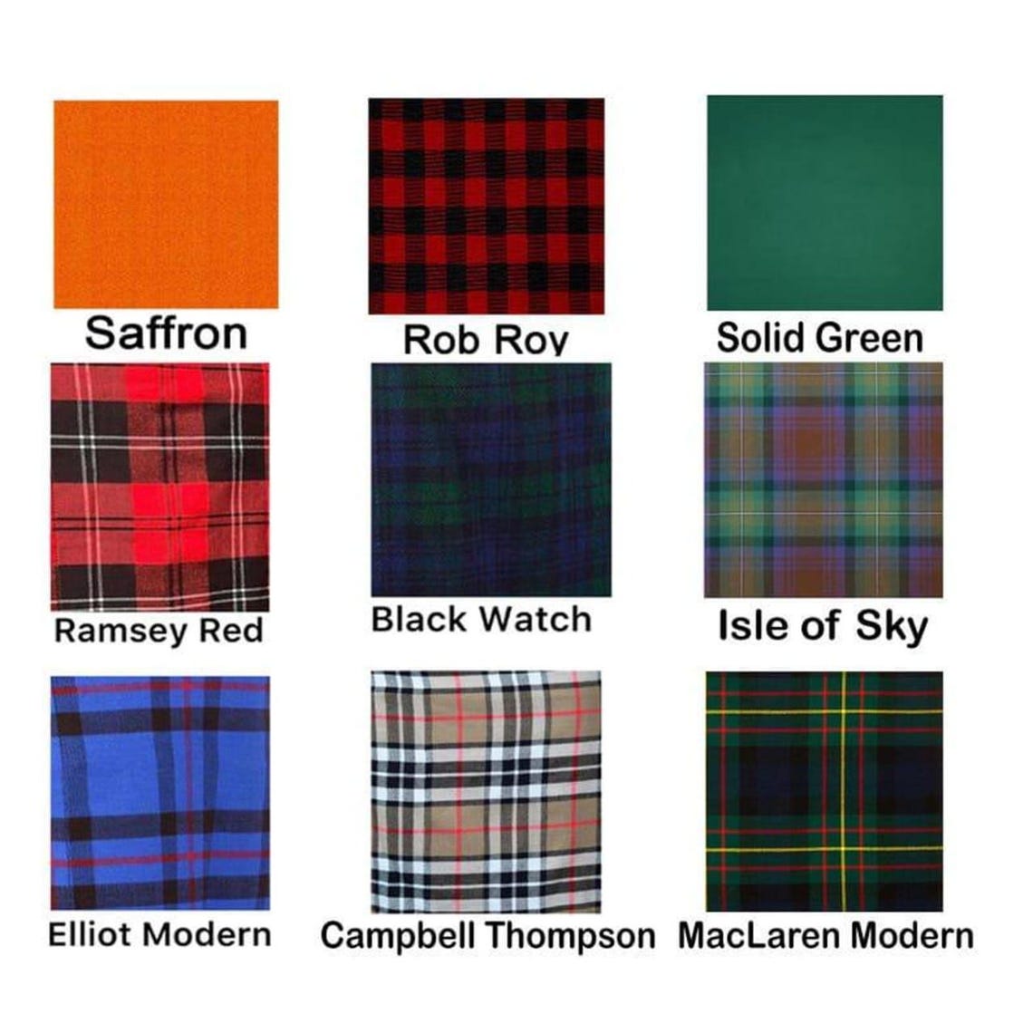 Men's Clan Sutherland Tartan Kilt for Men: Scottish Highland ...