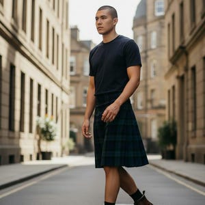 Men's Clan Sutherland Tartan Kilt for Men: Scottish Highland ...