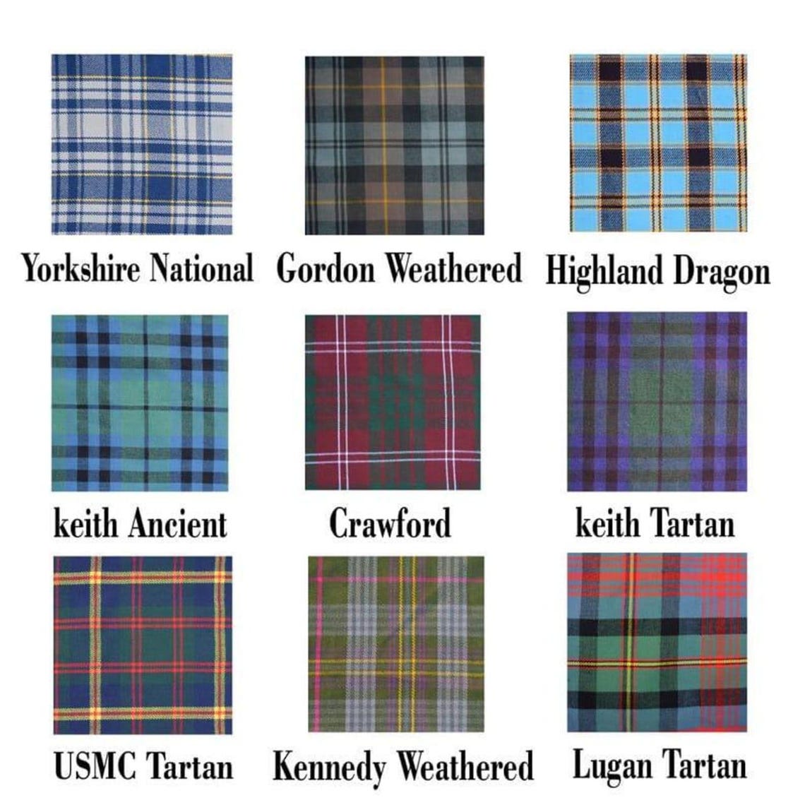 Men's Clan Sutherland Tartan Kilt for Men: Scottish Highland ...