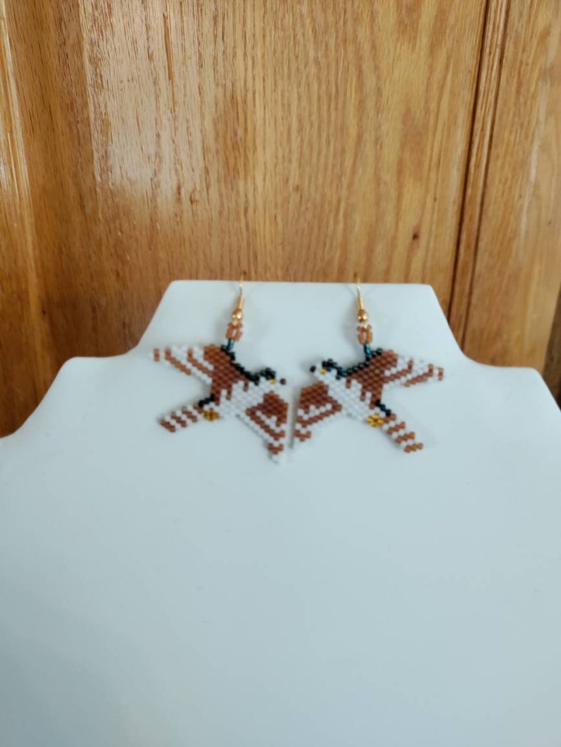 Native American Style Beaded Falcon in Flight Wild Life Bird - Etsy