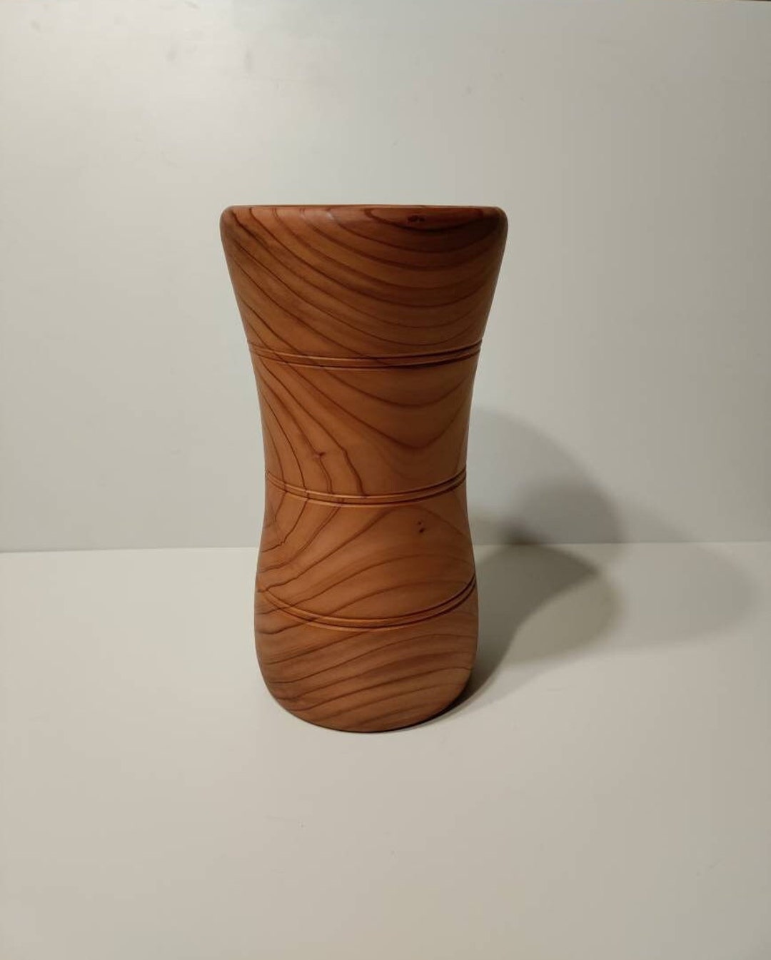 Heart Redwood Dry Flower Vase Lathe Turned Beautifully Handcrafted ...