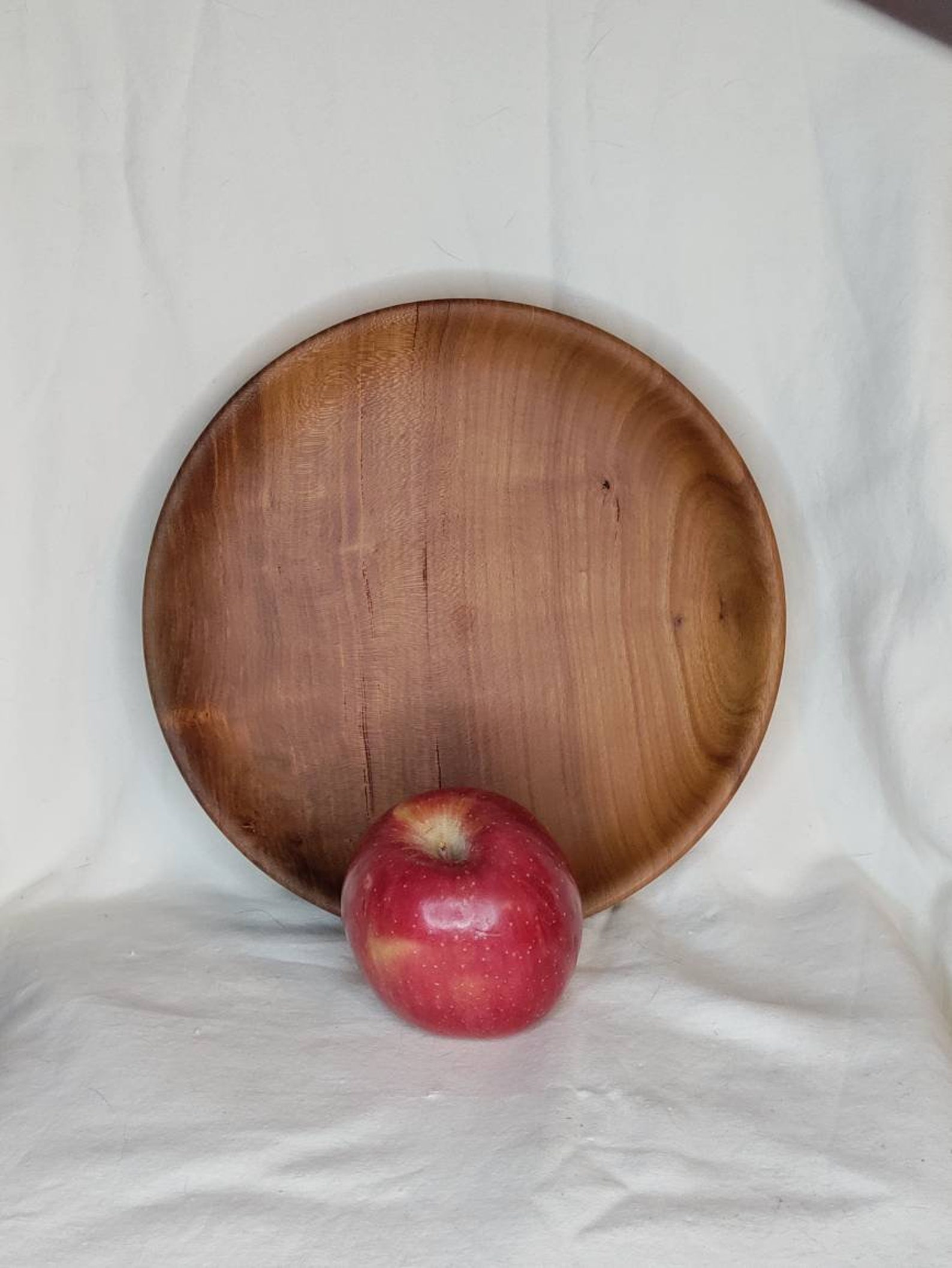 Lathe Turned Cherry Platter Wood Keepsake Trinket Bowl | Etsy