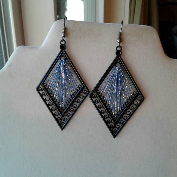 Thread Earrings - Etsy