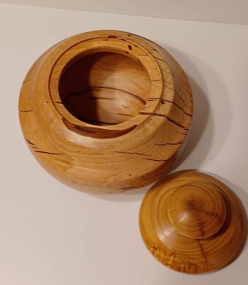 Beautifully Handcrafted Pecan and Resin With Ash Cap Lidded - Etsy