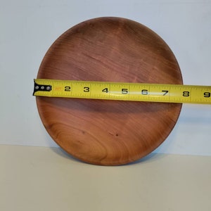 Lathe Turned Cherry Platter Wood Keepsake, Trinket Bowl, Decorative ...