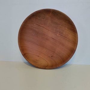 Lathe Turned Cherry Platter Wood Keepsake, Trinket Bowl, Decorative ...