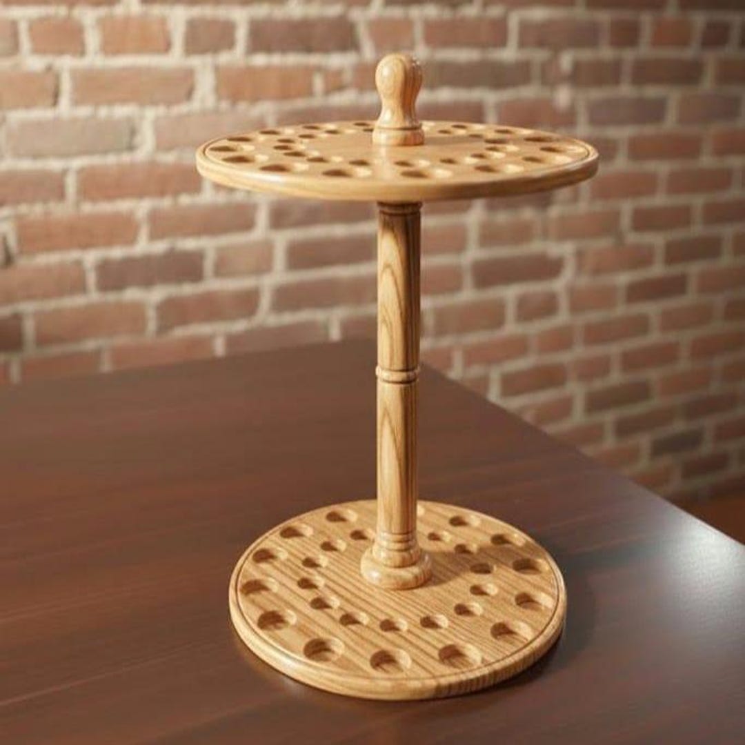 Handcrafted Wooden Walking Stick Display Stand – 30 Hole Cane Holder - Etsy