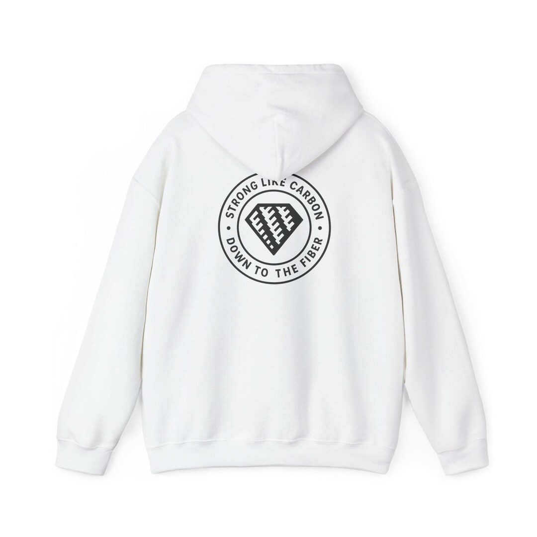 Strong Line Carbon Hoodie | Carbon Fiber Patch Back Print - Etsy