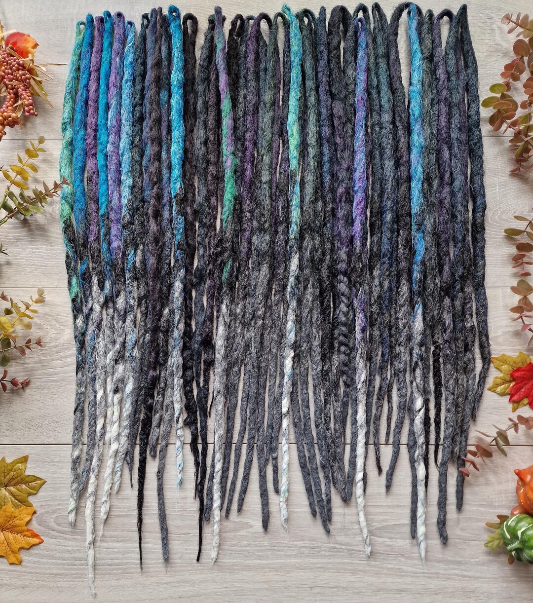 Halloween Dreadlocks Wednesday Addams Inspired Dreadlocks - Etsy