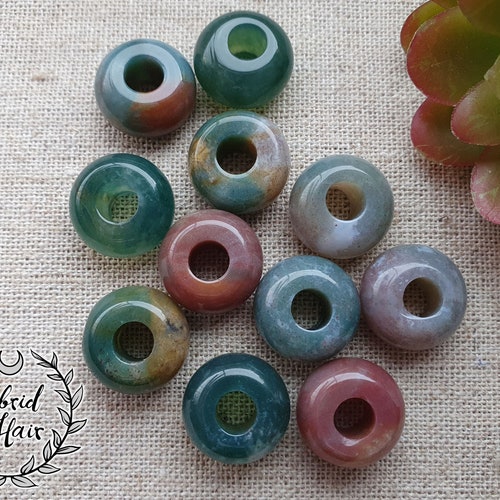 Amethyst Set of 2 Dreadlock Beads Dread Jewelry Accessories - Etsy