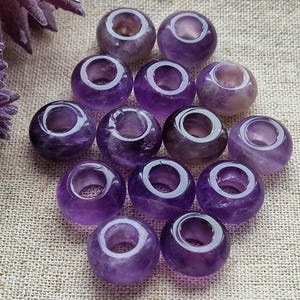 Amethyst Set of 2 Dreadlock Beads Dread Jewelry Accessories Gemstone ...