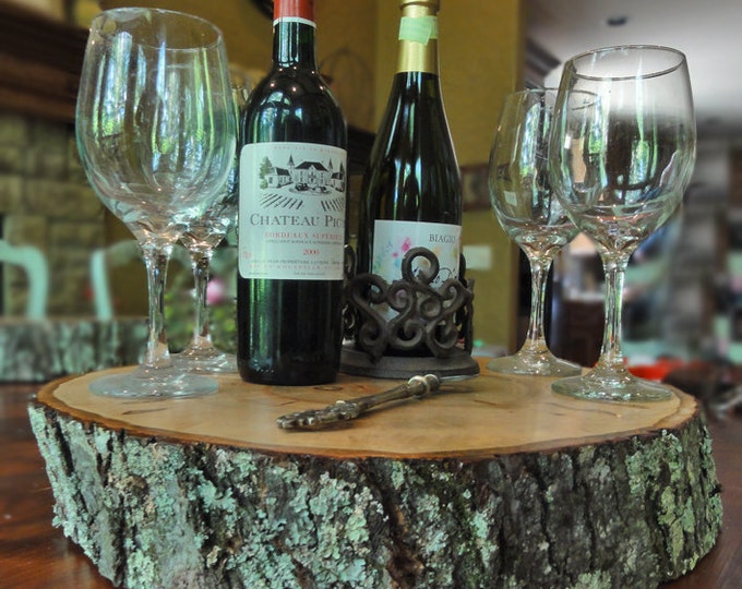 Display Pedestal Tree Slice cake Stand 18 Diameter / 3.25 Thick - Etsy